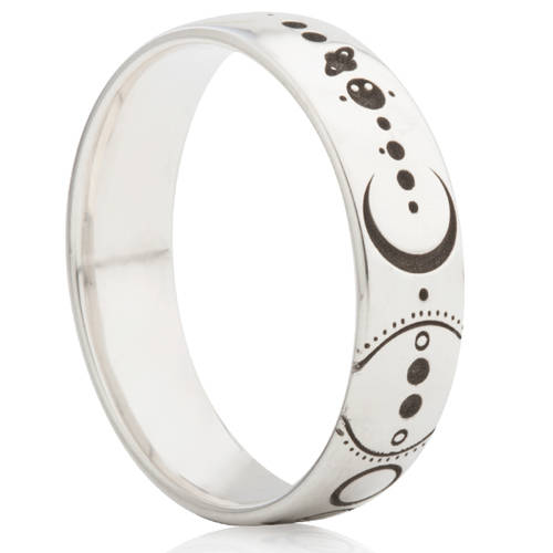 Solar System Star Engraved Ring - Etsy