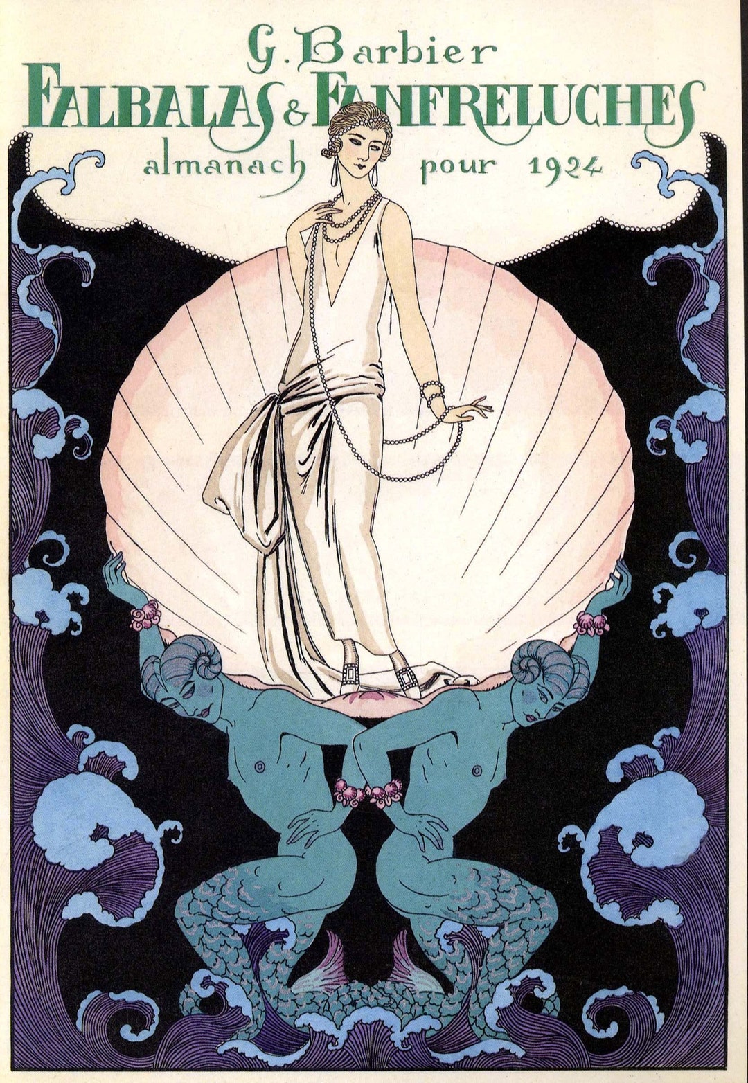 George Barbier Nude Mermen Mermaid Water Vintage Erotica Art - Etsy