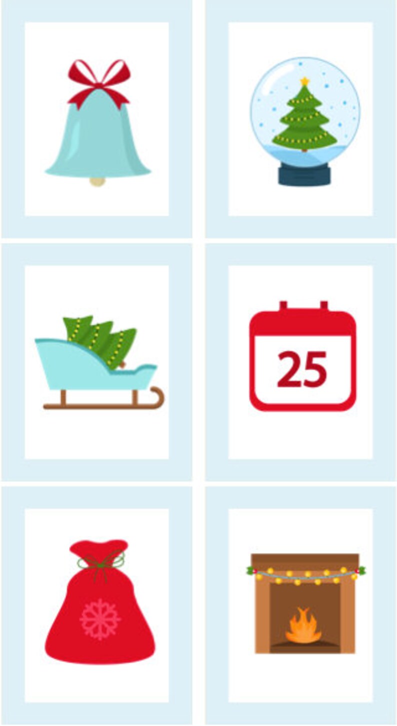 Christmas Match Game - Etsy