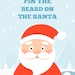 Pin the Beard on the Santa - Etsy