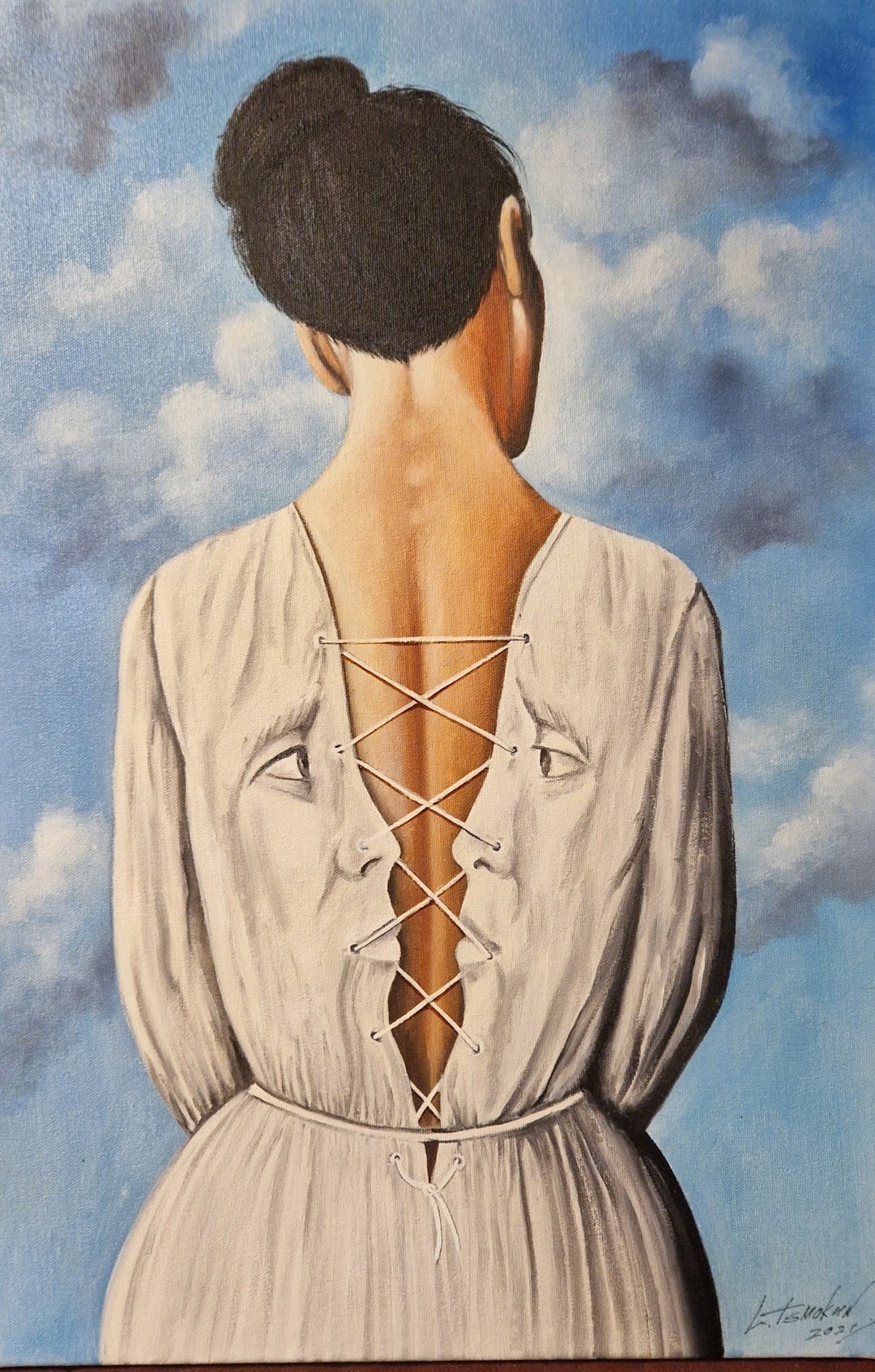 Woman Face Back Clothing René Magritte - Etsy