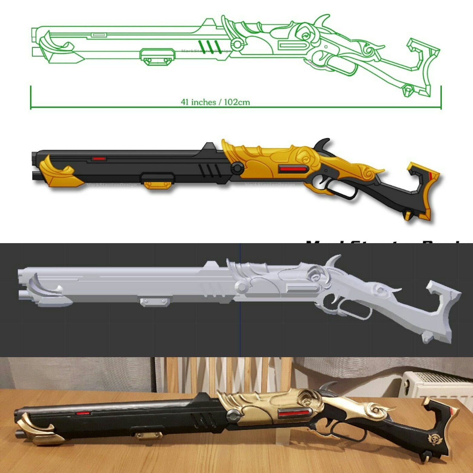 Ashe viper Rifle reunion Short Version 3D STL Files - Etsy