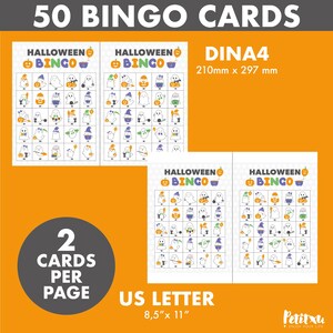 Halloween Bingo Cards, Kids Halloween Party Games, Halloween Classroom ...