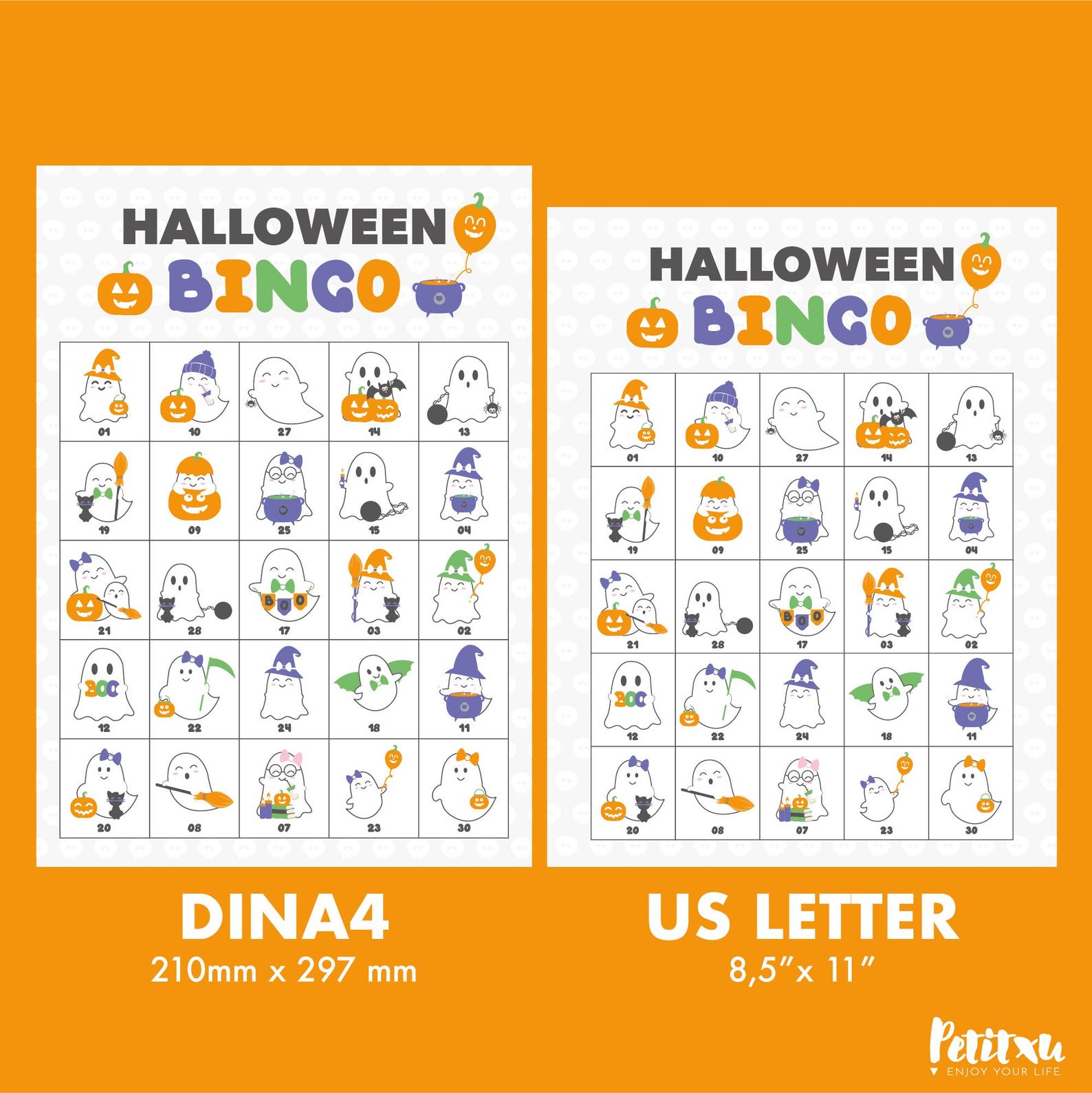 Halloween Bingo Cards, Kids Halloween Party Games, Halloween Classroom ...