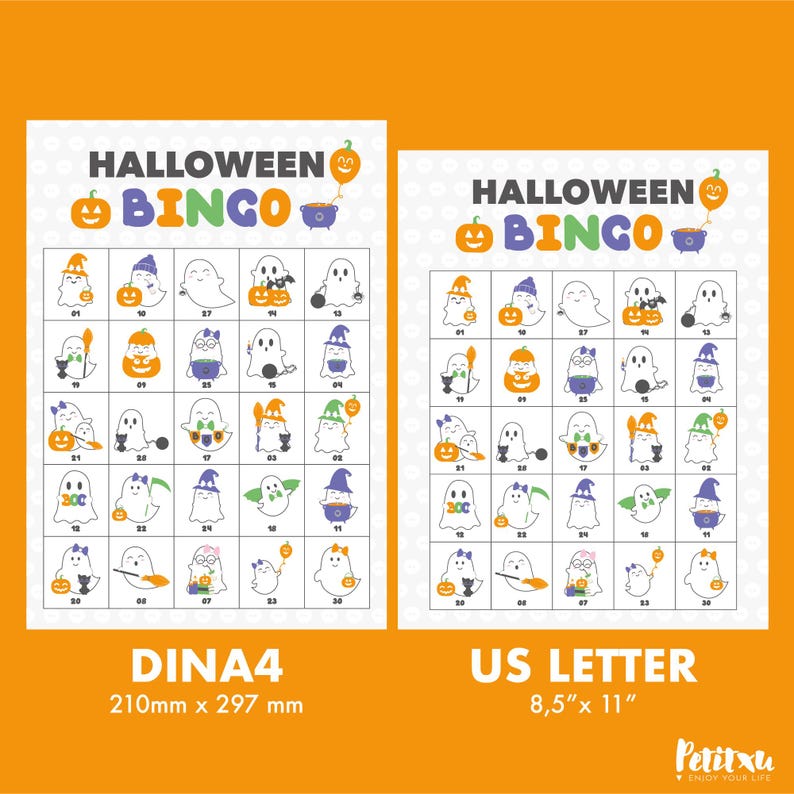 Halloween Bingo Cards, Kids Halloween Party Games, Halloween Classroom ...