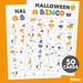 Halloween Bingo Cards, Kids Halloween Party Games, Halloween Classroom ...