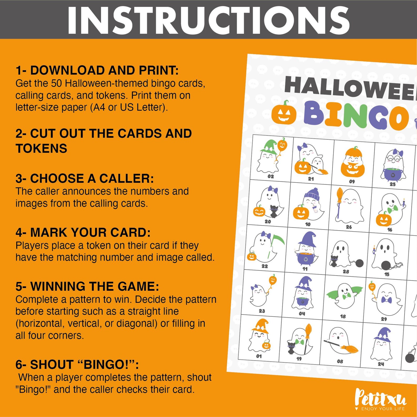 Halloween Bingo Cards, Kids Halloween Party Games, Halloween Classroom ...