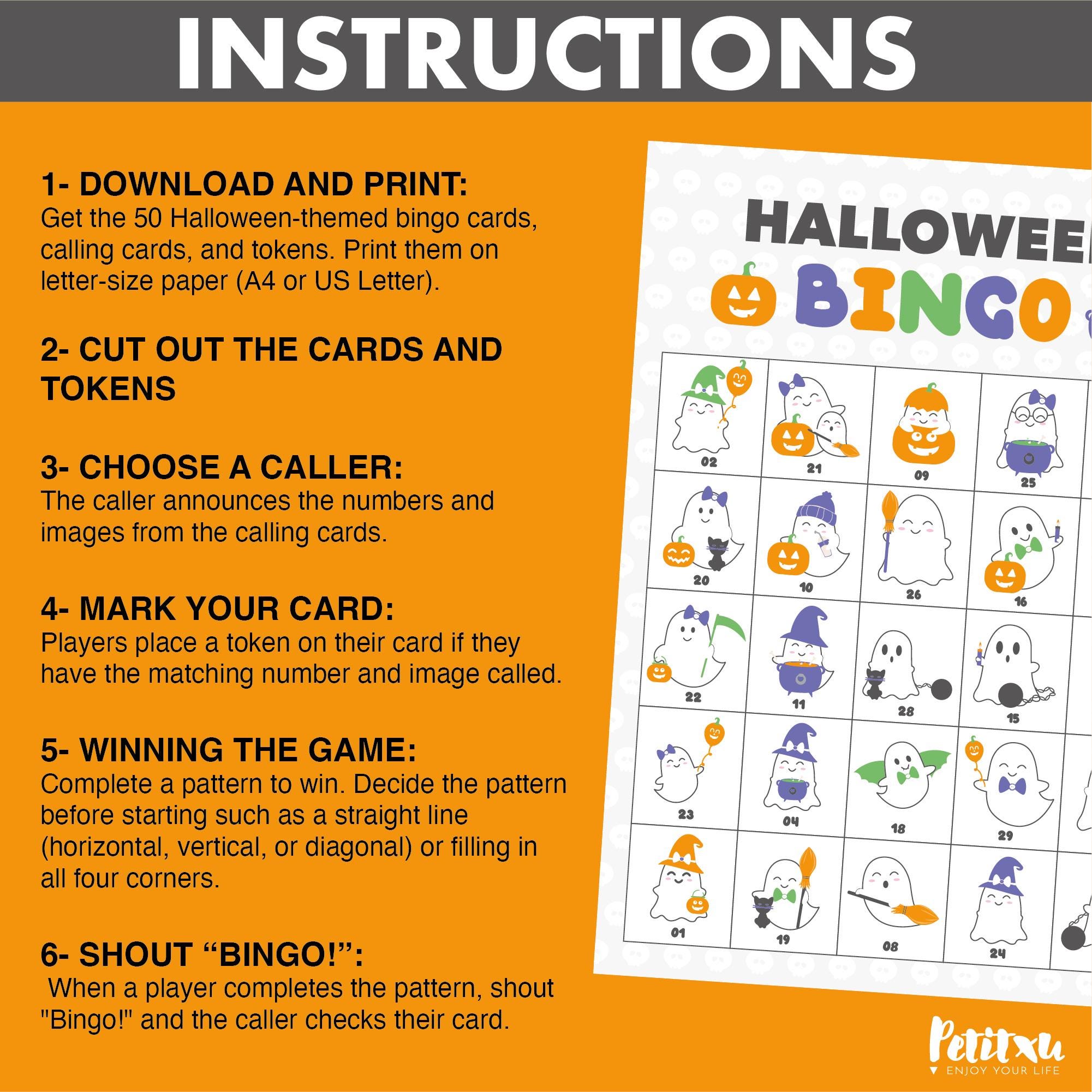 Halloween Bingo Cards, Kids Halloween Party Games, Halloween Classroom ...