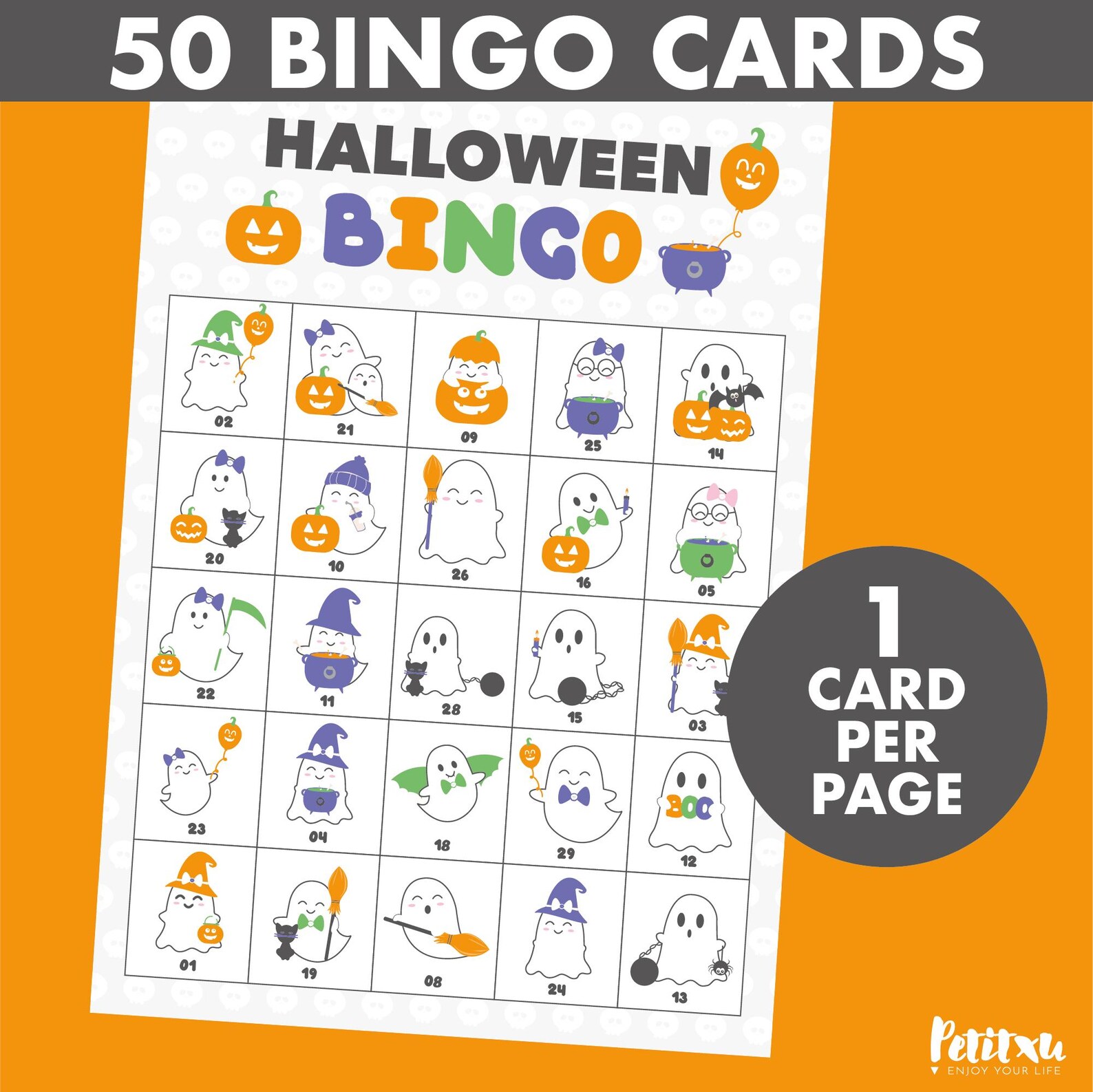 Halloween Bingo Cards, Kids Halloween Party Games, Halloween Classroom ...