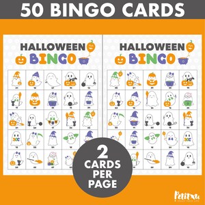 Halloween Bingo Cards, Kids Halloween Party Games, Halloween Classroom ...