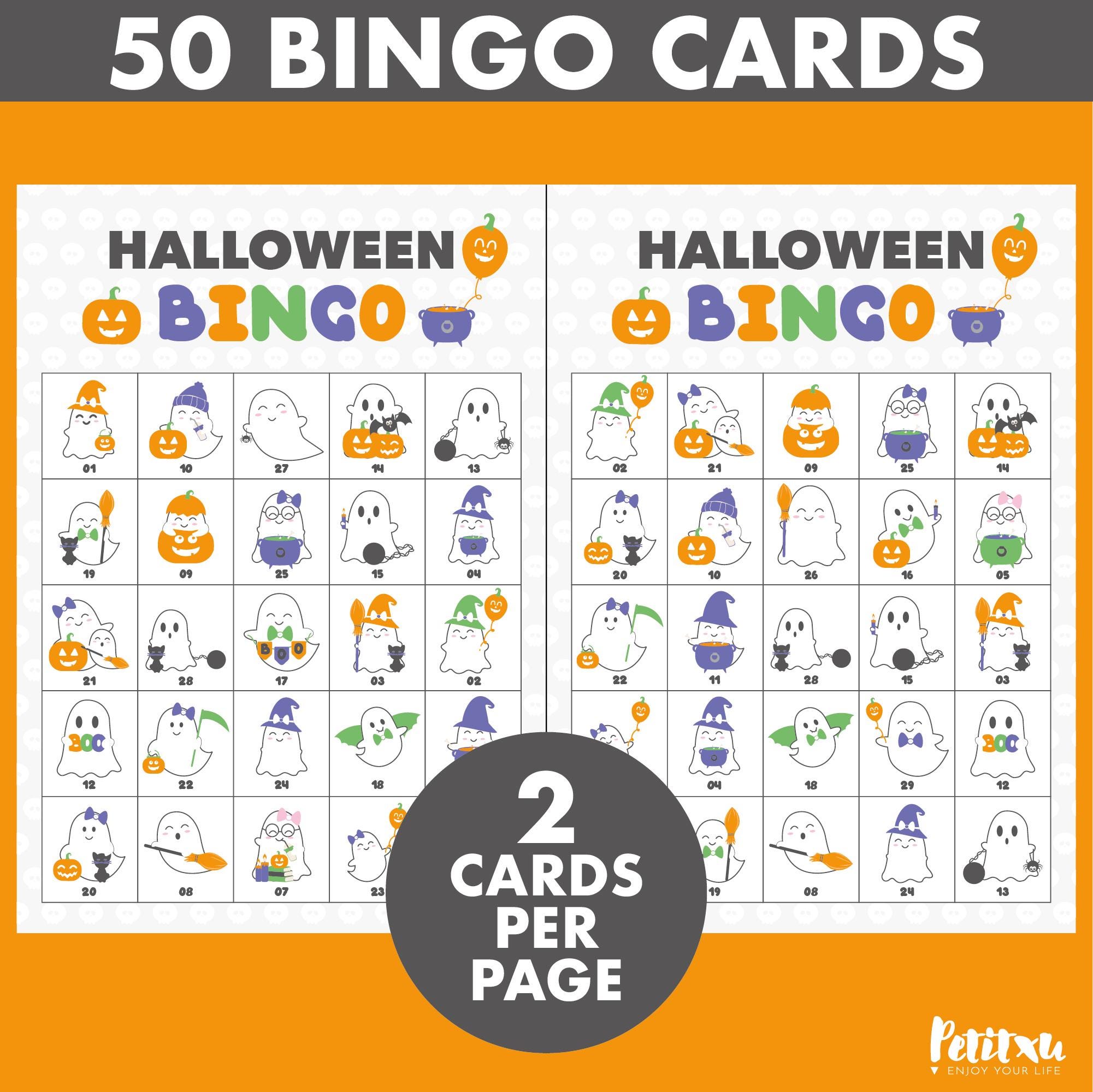 Halloween Bingo Cards, Kids Halloween Party Games, Halloween Classroom ...
