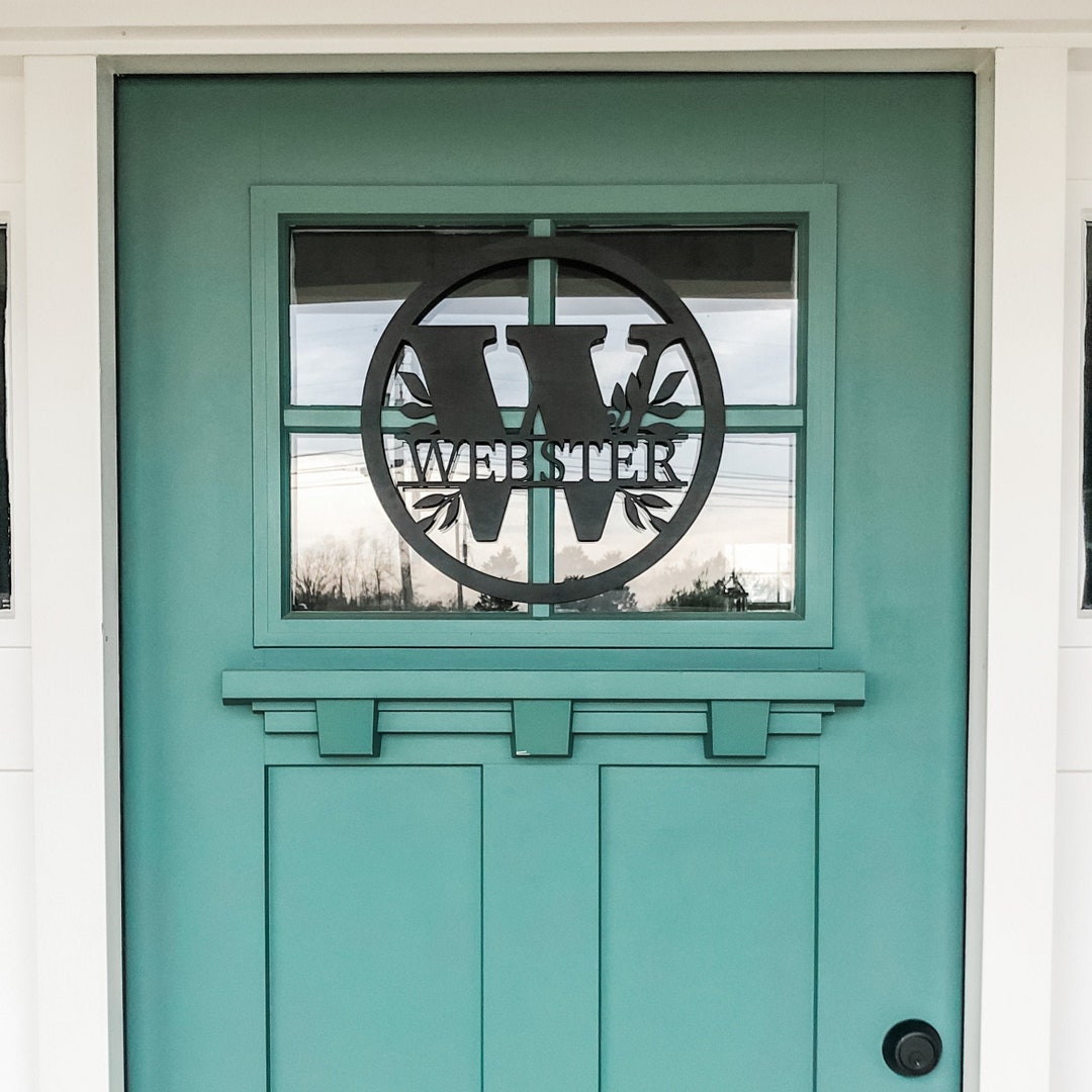 Monogram Door Hanger | Housewarming Gift | Wooden Monogram Wall Hanging ...