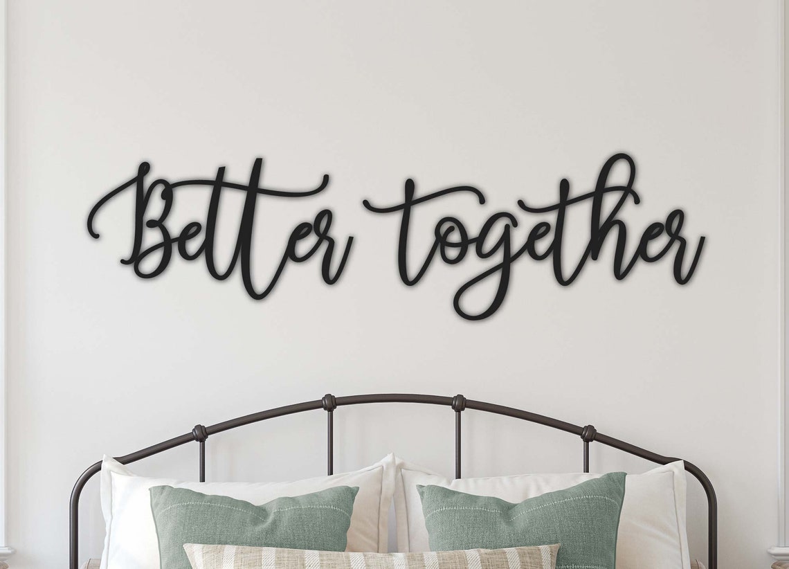 Better Together Sign Laser Cut Sign Wood Cutout Words | Etsy
