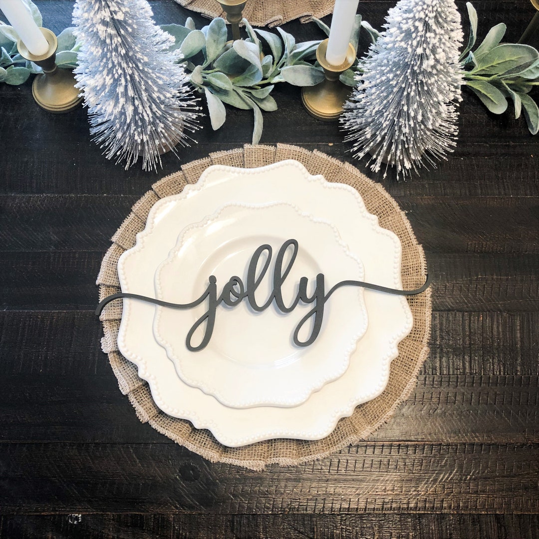 Jolly Place Cards | Christmas Place Cards | Christmas Table Decor ...