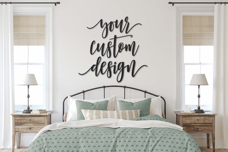 Above Bed Decor Custom Quote Sign Over the Bed Wall Decor - Etsy