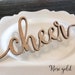 Custom Place Cards, Last Name Sign, Sweetheart Table Decor, Wooden ...