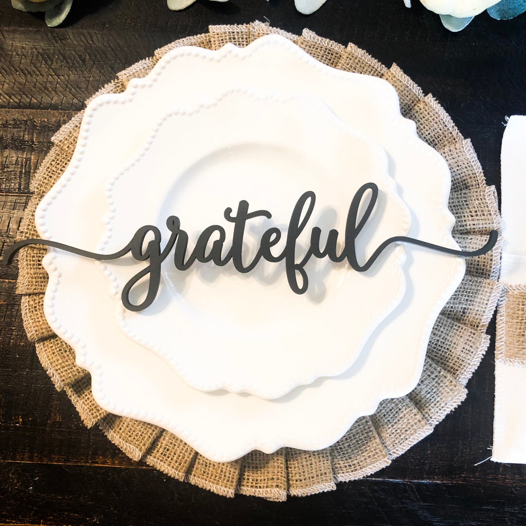 Grateful Place Cards | Thanksgiving Place Cards | Thanksgiving Place ...