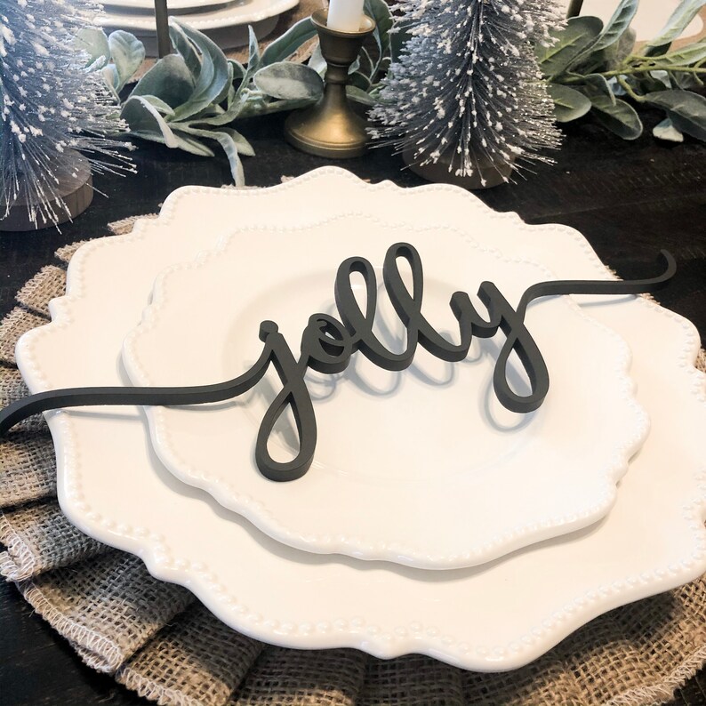 Jolly Place Cards Christmas Place Cards Christmas Table | Etsy