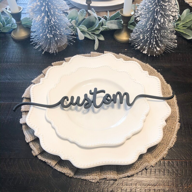 Custom Place Card Wooden Place Cards Wedding Place Cards | Etsy