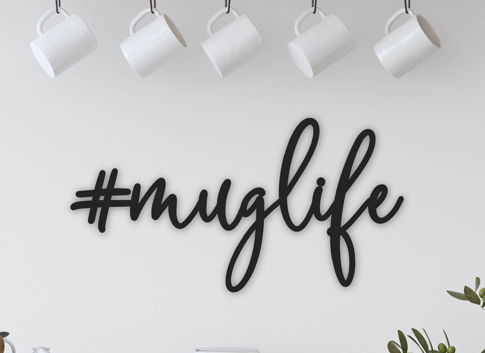 Coffee Sign Wood Words Coffee Bar Sign Kitchen Wall | Etsy