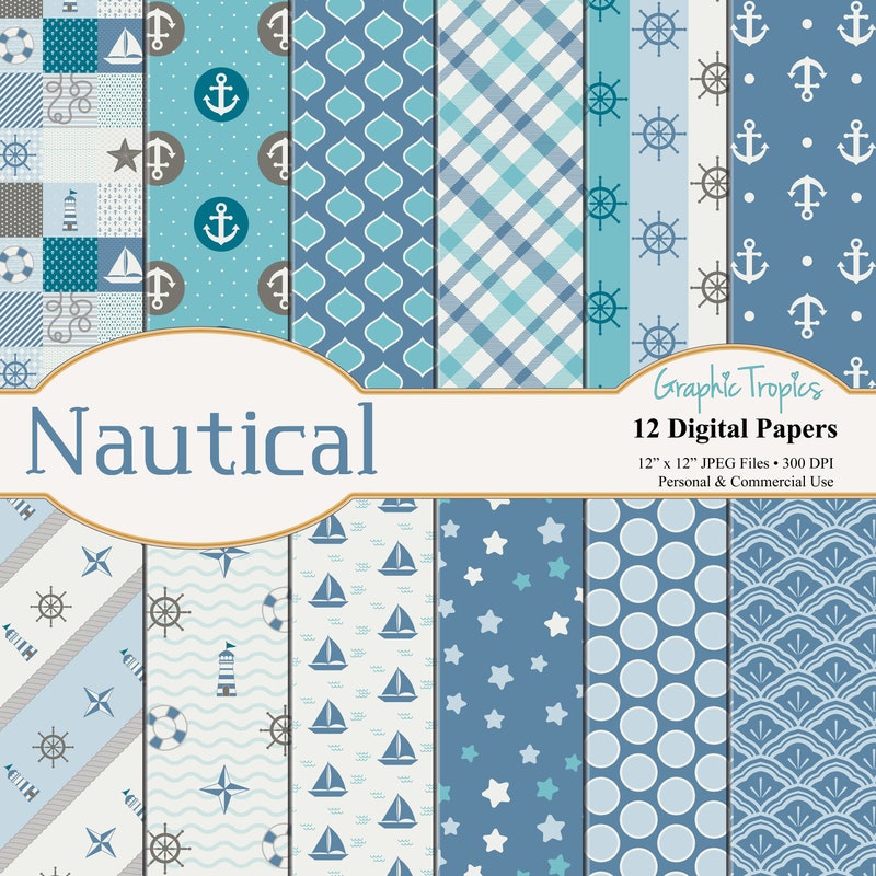 Nautical Paper - Etsy