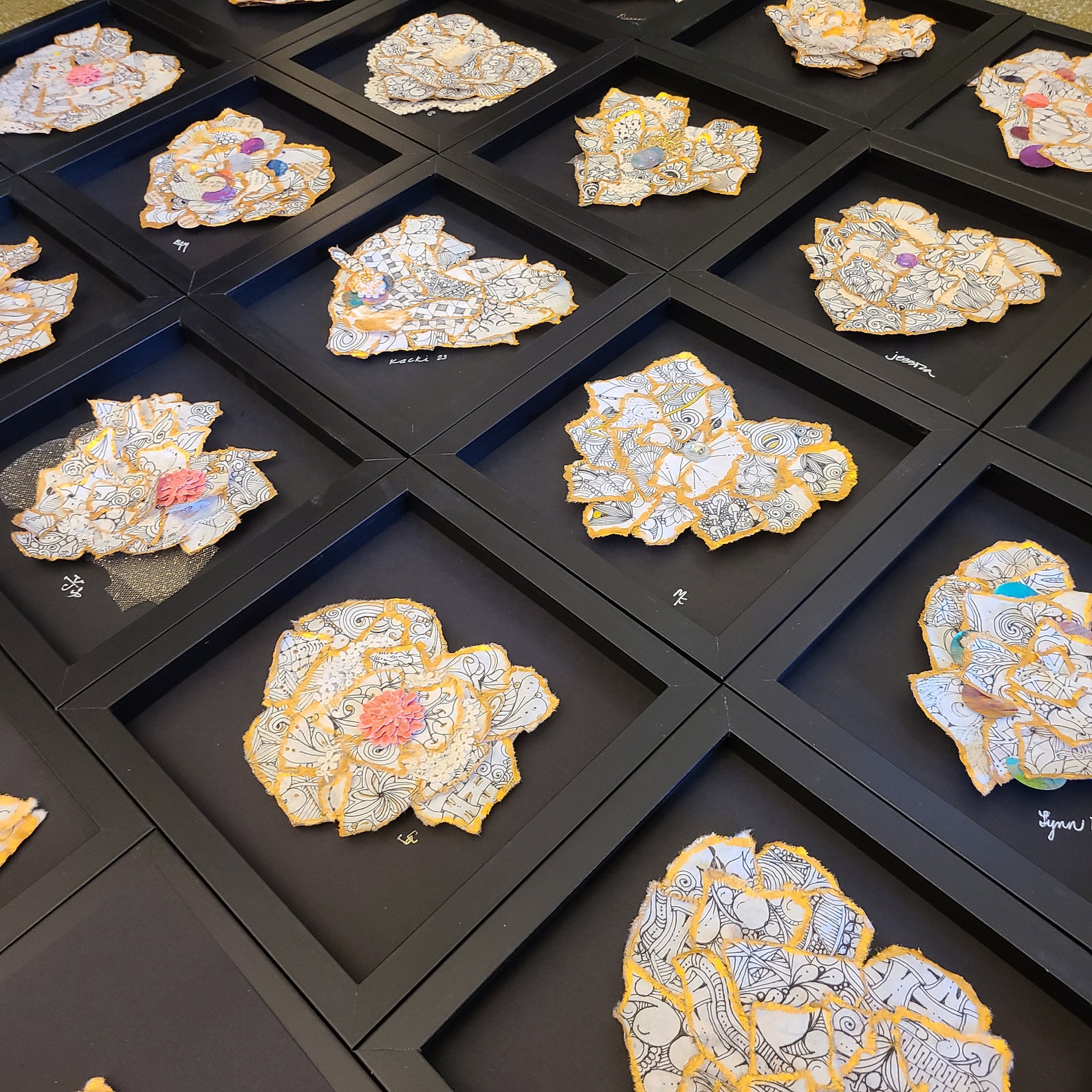 Pieces of Your Heart: an On-demand Zentangle Project - Etsy