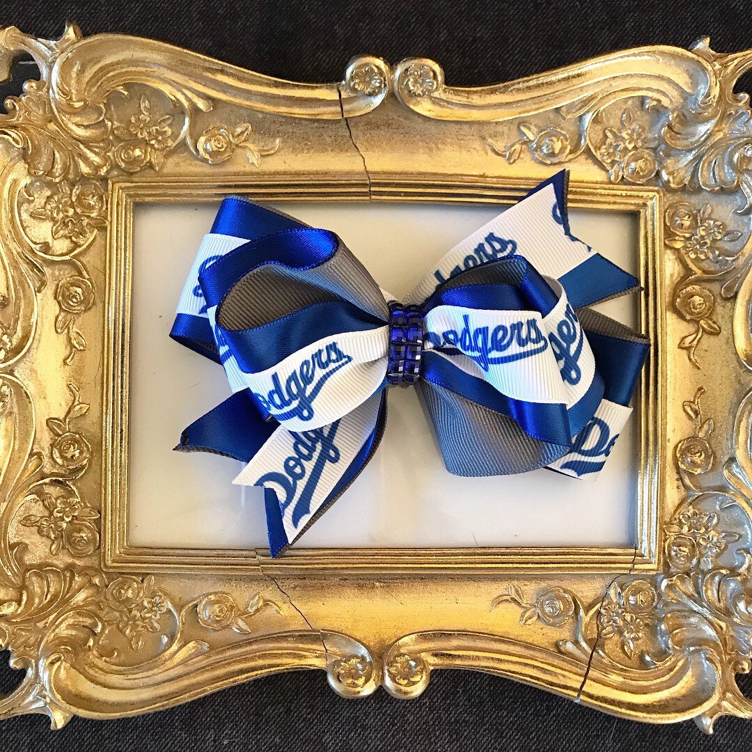 Los Angeles Dodgers Asymmetrical Hairbow. - Etsy