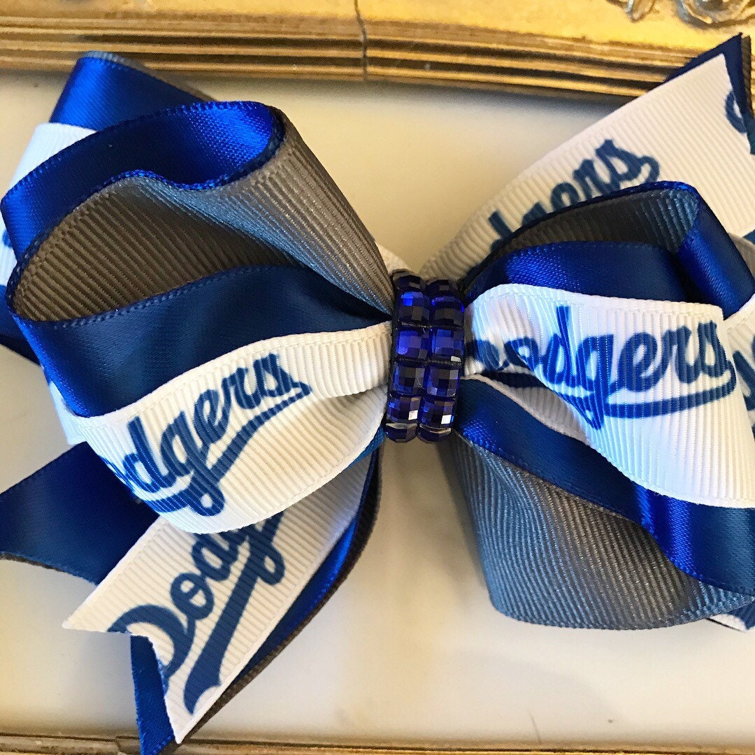 Los Angeles Dodgers Asymmetrical Hairbow. - Etsy