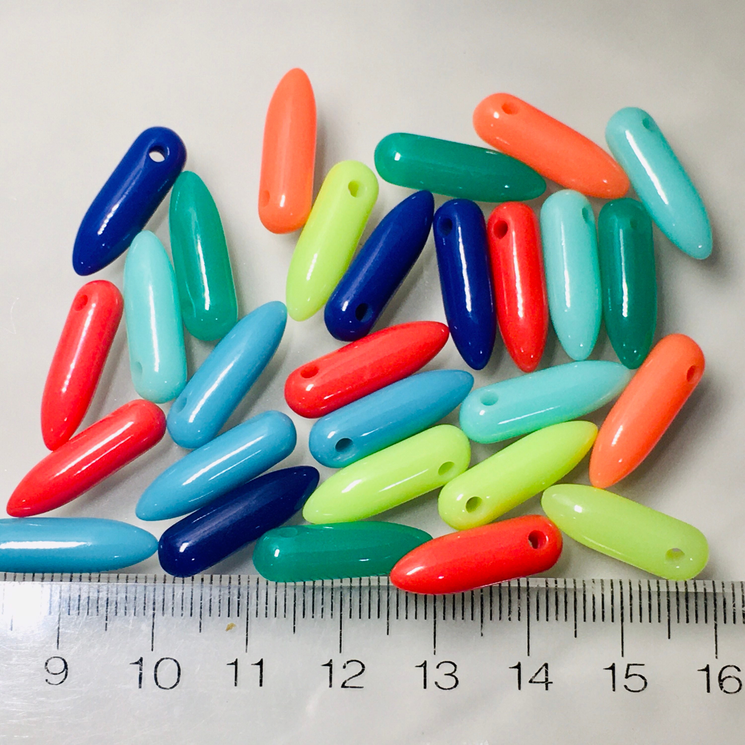 24 Fun Acrylic Spheres as Shown (4 of Each of 6 Colors) Bright Smooth ...