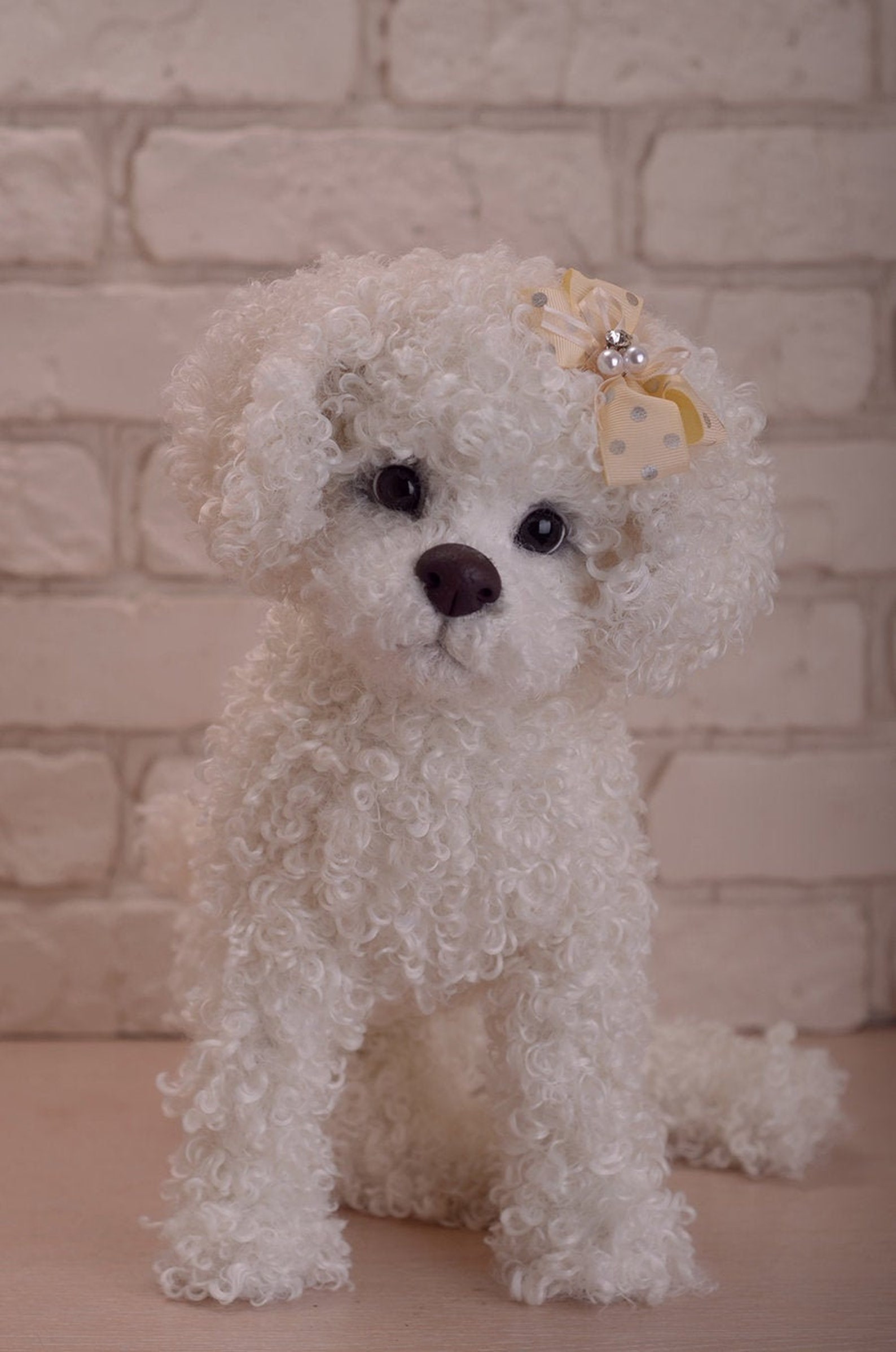 Puppy Michelle made to Order Poodle Dog Toy Poodle Fur - Etsy