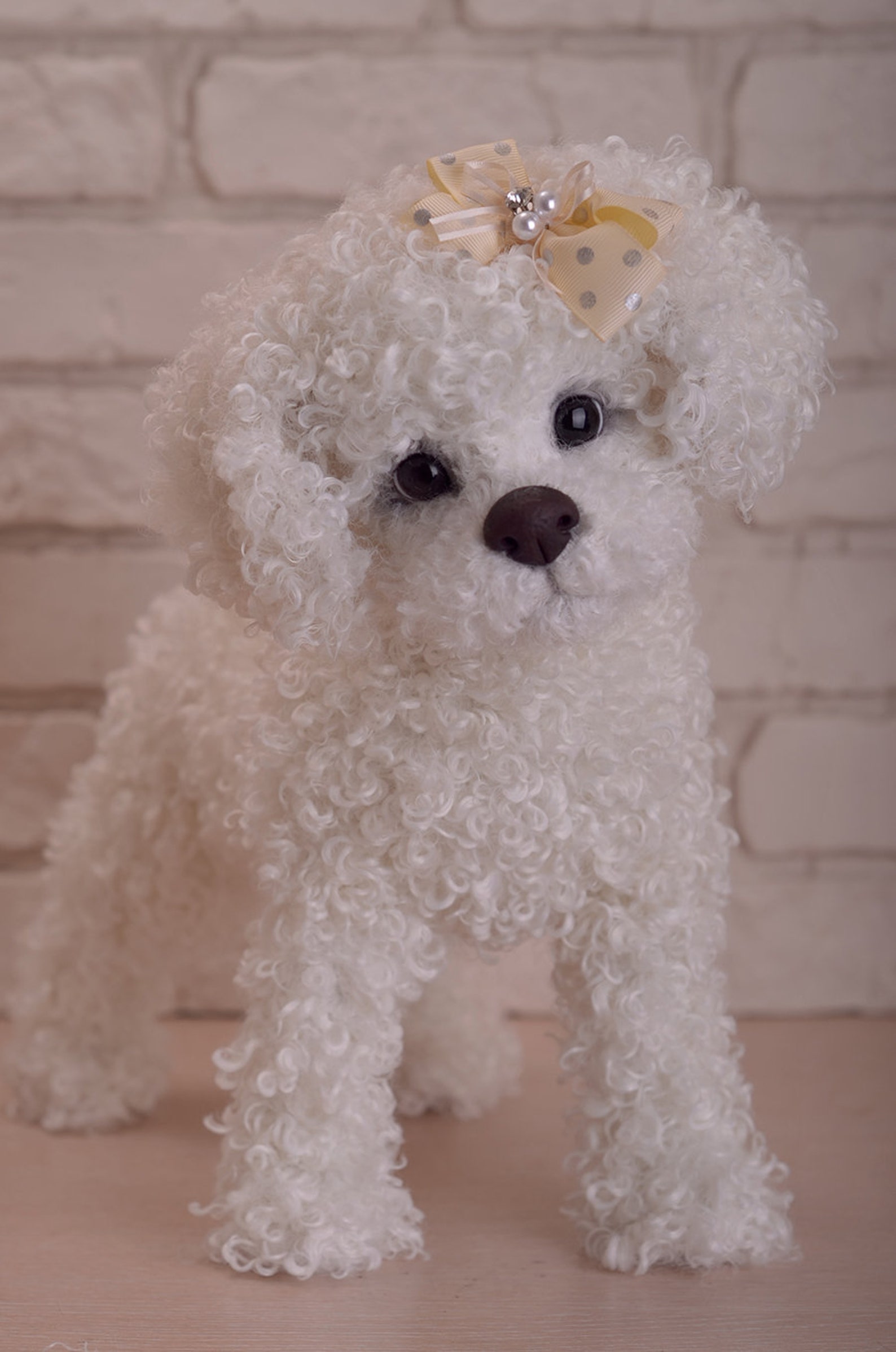 Puppy Michelle made to Order Poodle Dog Toy Poodle Fur - Etsy