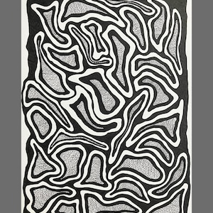 Original A4 Abstract Ink Drawing - Etsy