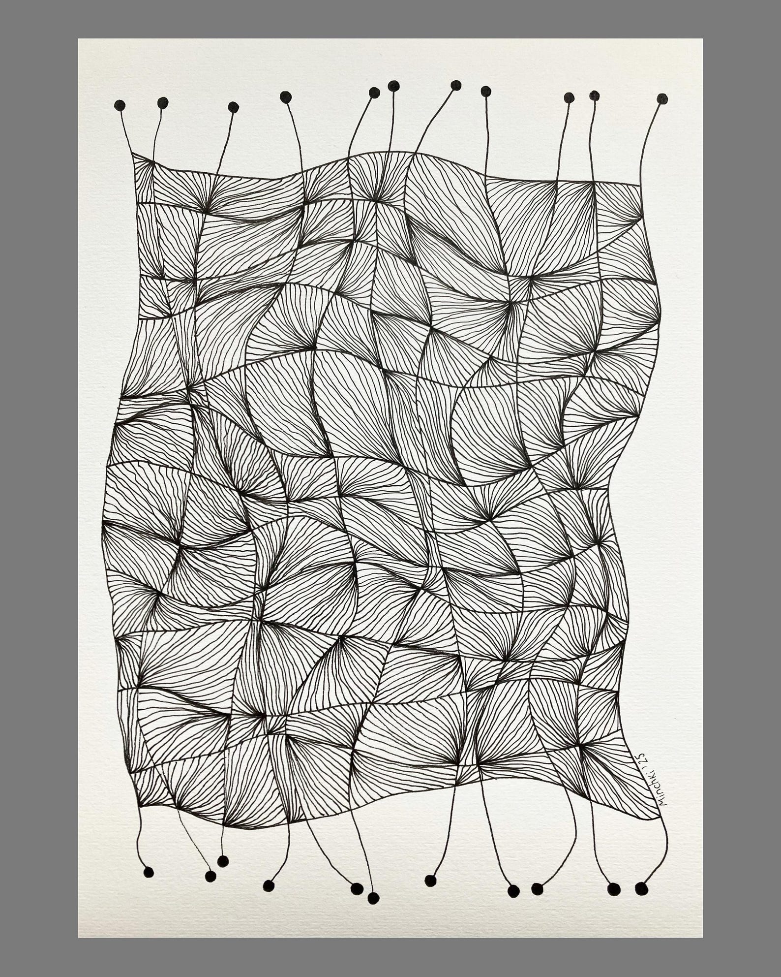 Original A4 Abstract Ink Drawing - Etsy