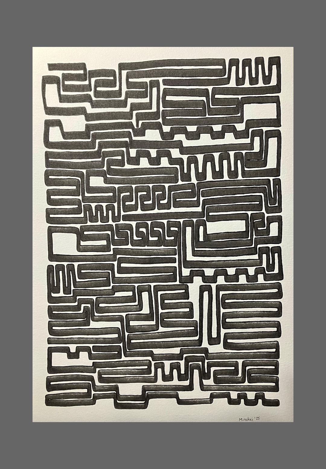 Original A4 Abstract Ink Drawing - Etsy