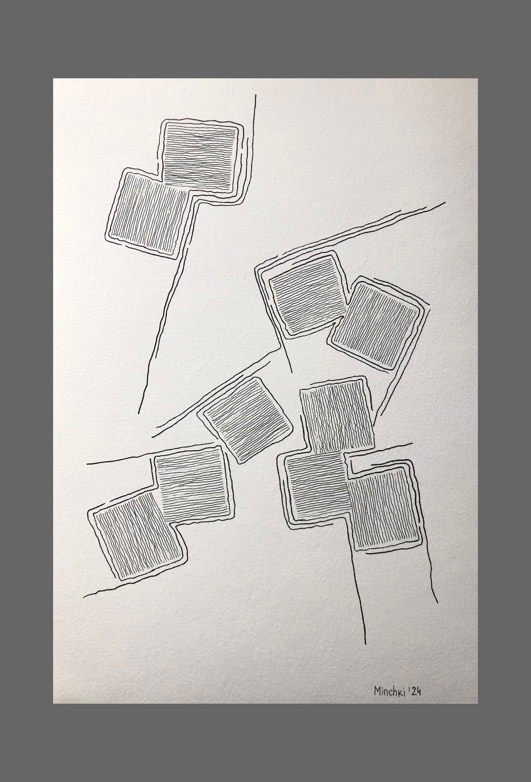 Original A4 Abstract Artwork - Etsy