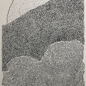 A4 Original Abstract Scenery Black Ink Pen Artwork - Etsy