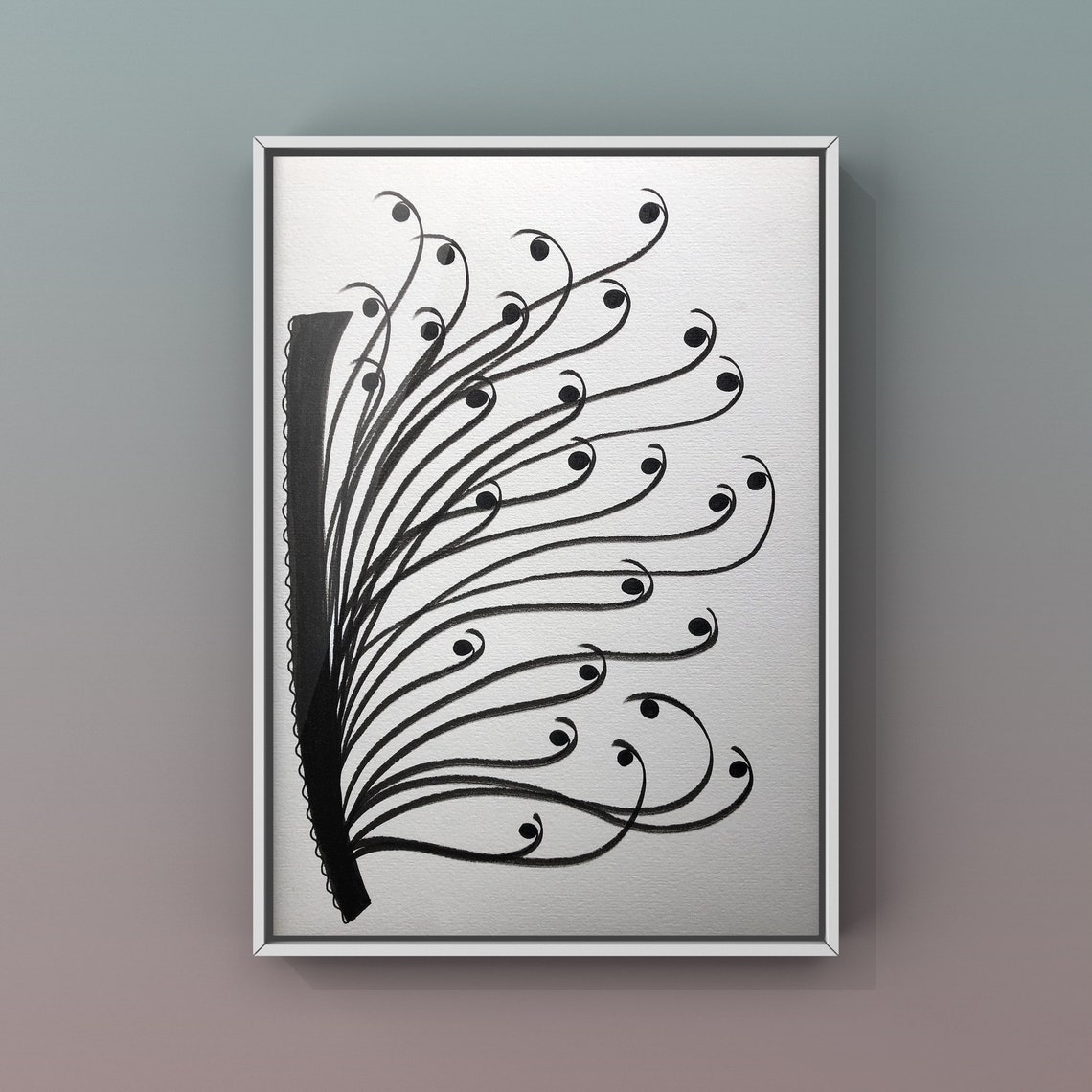 Original A4 Black Ink Artwork - Etsy