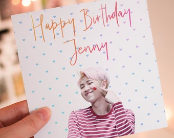 Bts birthday card | Etsy
