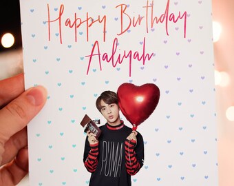Bts birthday card | Etsy