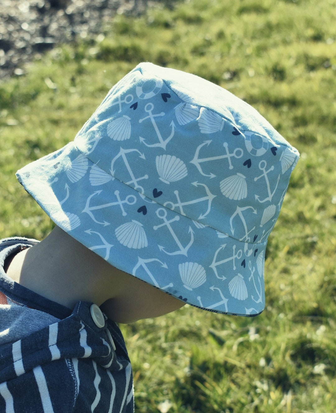 Reversible Anchors and Sea Shells Bucket Hat - Etsy