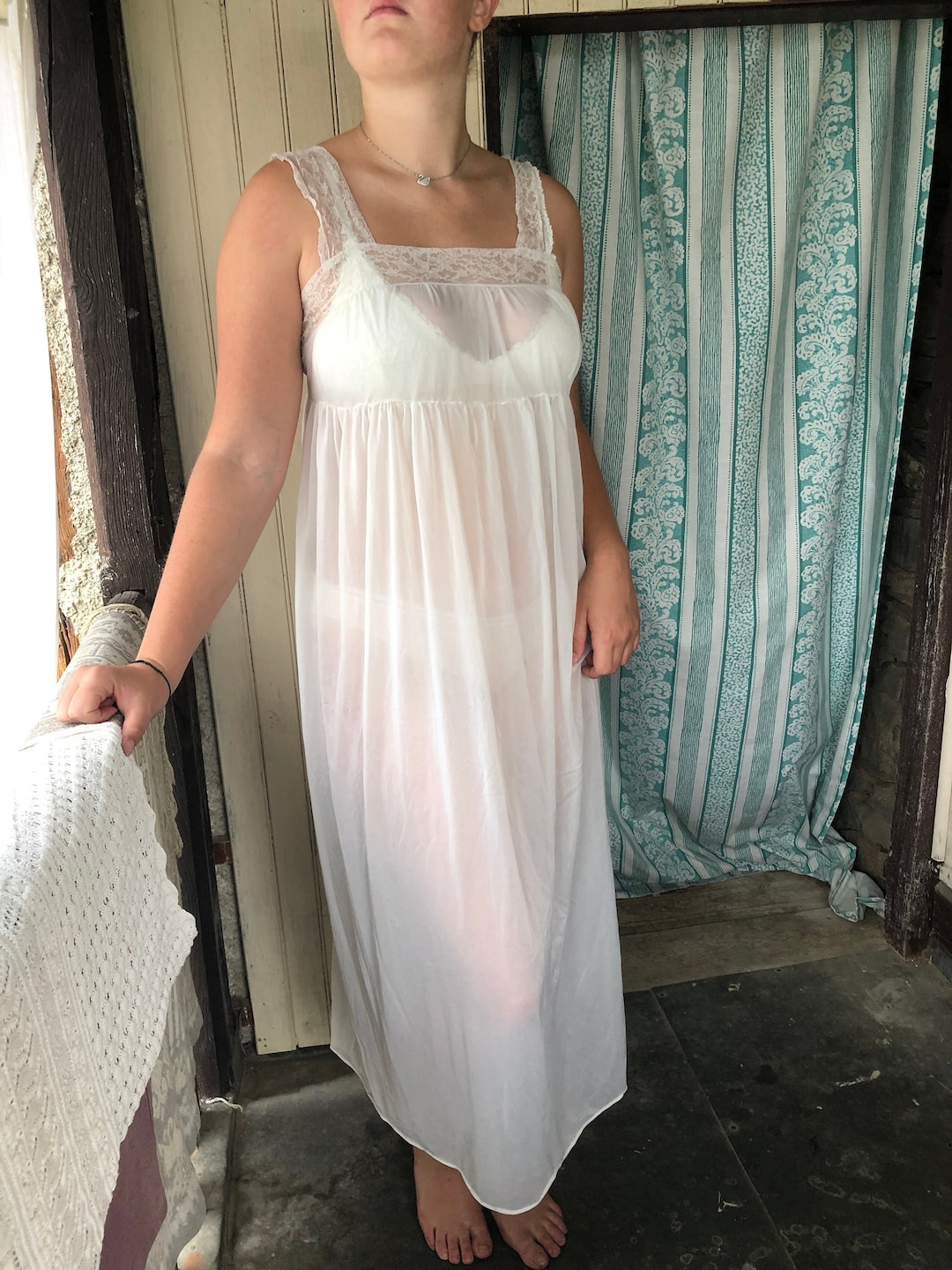 Slip-Kleid, transparent, Vintage - Etsy.de