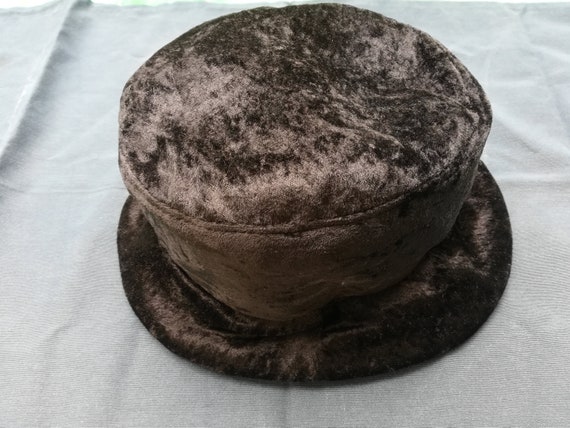 VELVET BUCKET HAT Vintage 70 'original Pealced Cap | Etsy