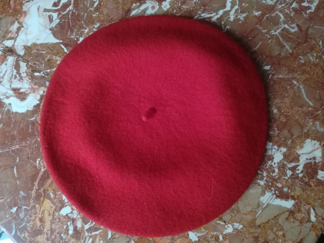 WOOL BASQUE BERET Vintage 90 Woman Man Unisex Hat Basque French Painter ...