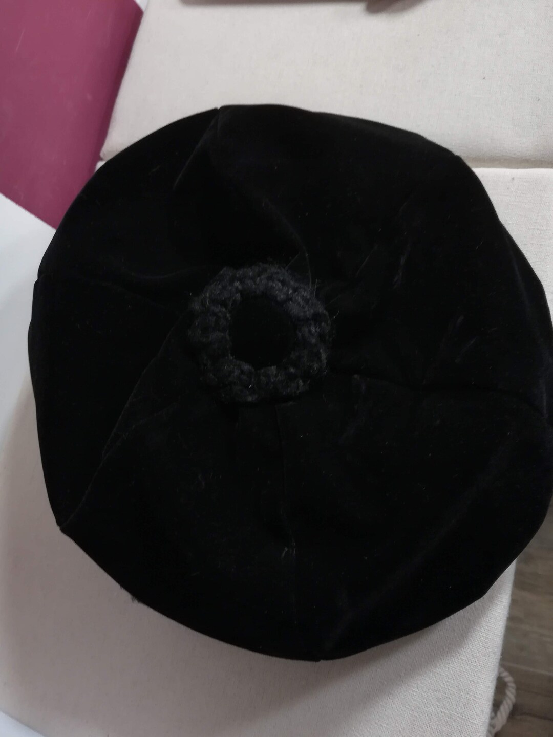 VELVET BASQUE BERET Vintage 90 'baby Angel Designed by Elio Fiorucci ...