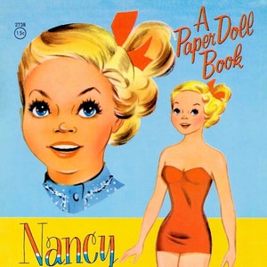 Vintage Paper Doll Printable PDF Nancy Takes a Trip Paper Doll 60s ...