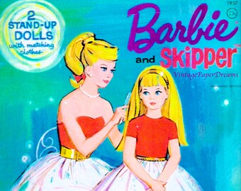 Barbie Paper Doll Printable PDF barbie Paper Doll Vintage 60s 1960s ...