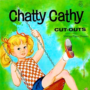 Vintage Paper Doll Printable PDF • chatty Cathy Paper Doll • 60s 1960s ...