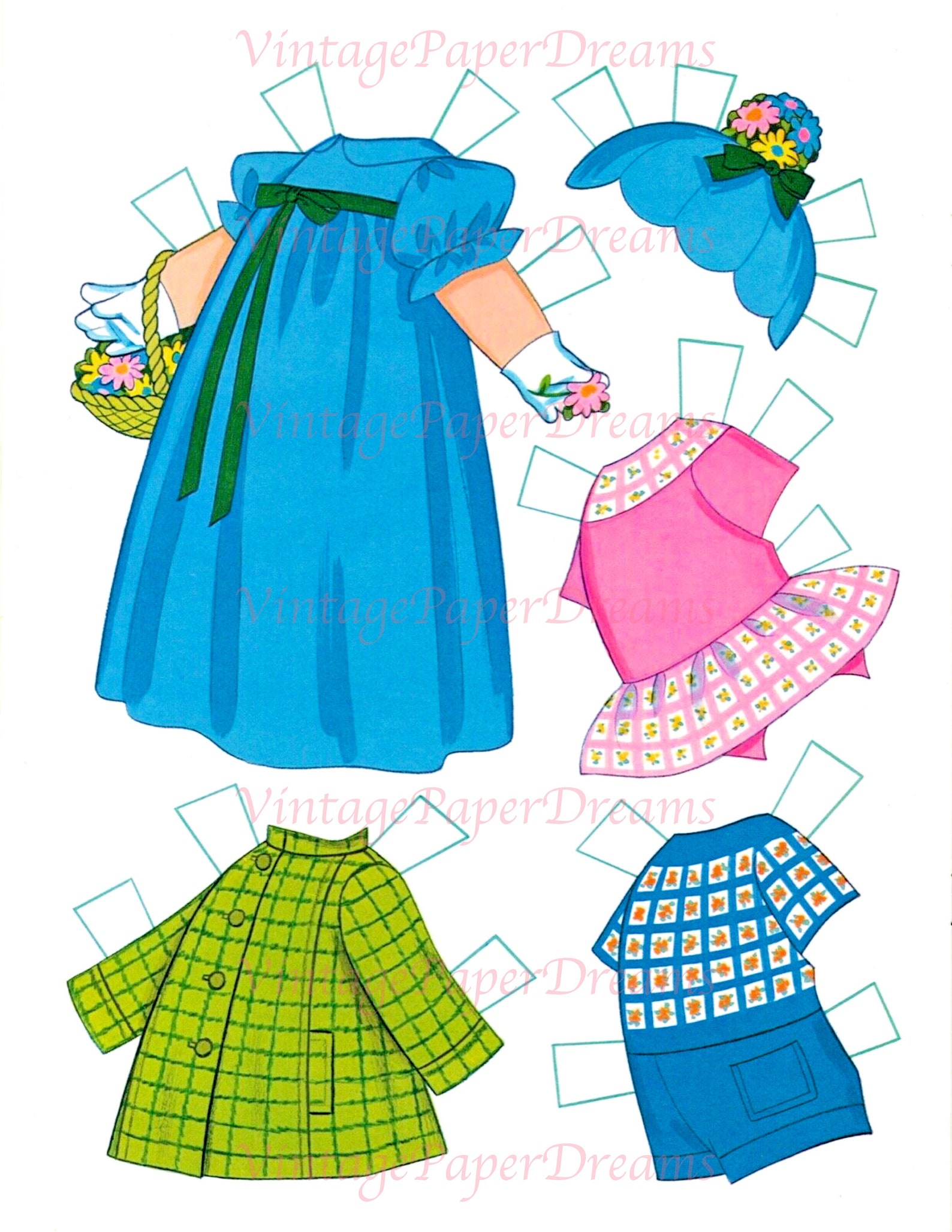 Vintage Paper Doll Printable PDF crying Baby Paper Doll 70s 1970s Paper ...