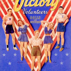 Vintage Paper Doll Printable PDF • victory Paper Dolls • 40s 1940s ...