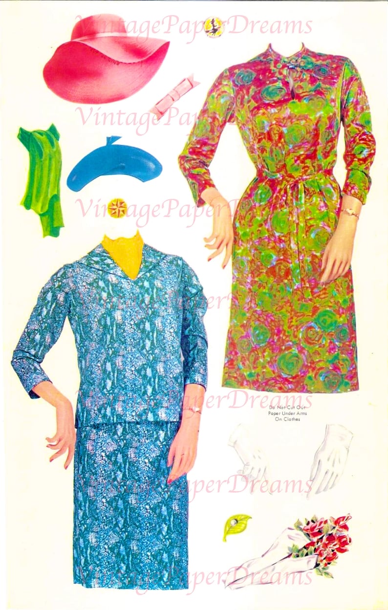 Vintage Paper Doll Printable PDF • Bewitched Paper Dolls • 60s 1960s ...